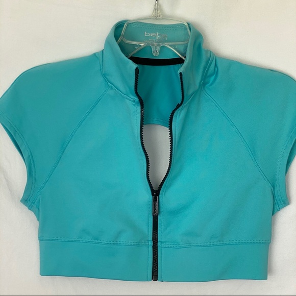 bebe | Tops | Bebe Sport Crop Jacket Open Back | Poshmark